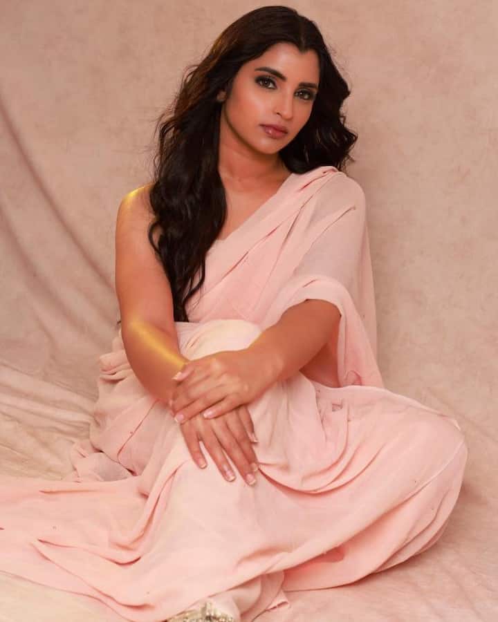 anchor shyamala in baby pink transparent saree photos | Anchor Shyamala ...
