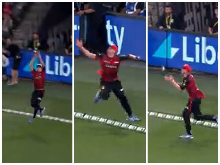 Watch Australian Player Will Sutherland Took A Splendid Catch In Big Bash League Match Between