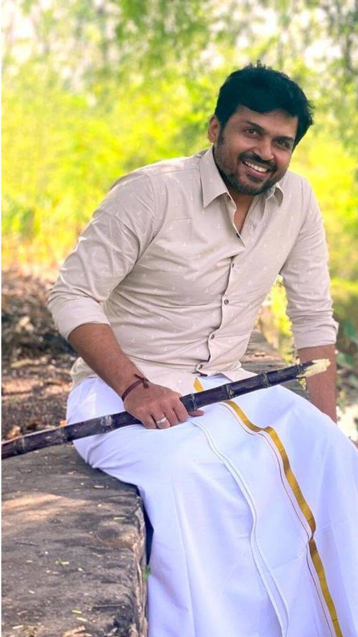 In Pics Tamil Celebrities Pongal 2023 Celebration with Dhoti and Shirt ...