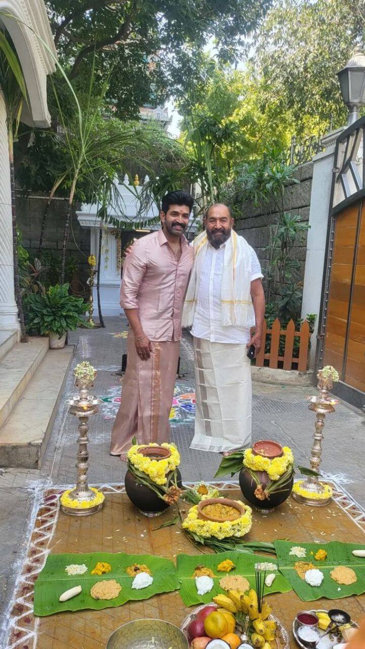 In Pics Tamil Celebrities Pongal 2023 Celebration with Dhoti and Shirt ...