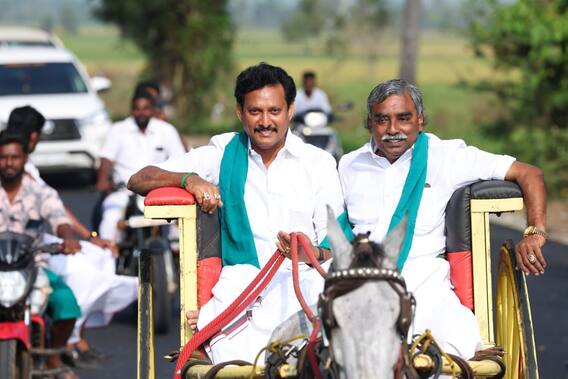 In Pics Anbil Mahesh Poyyamozhi In Maatu Vandi Check Out His Viral ...