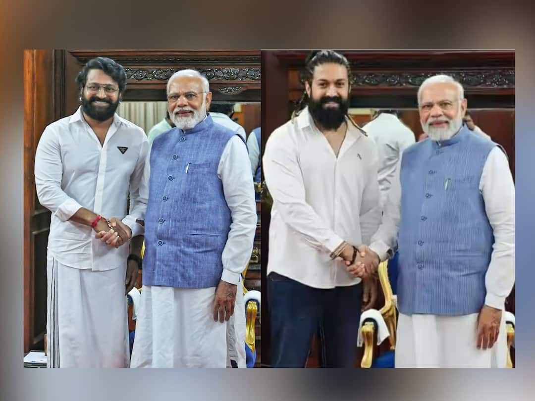 kantara fame rishabh shetty and kgf fame yash met pm narendra modi ...