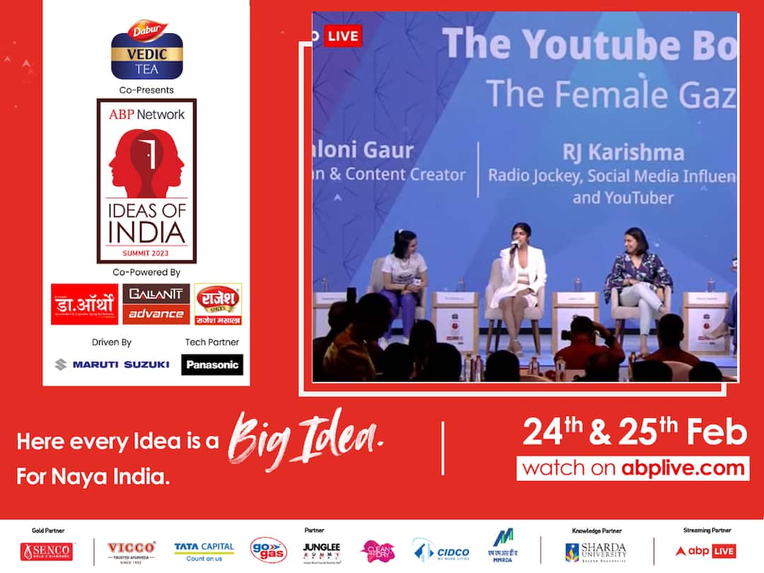 ABP Network Ideas Of India 2023: RJ Karishma, Saloni Gaur, Meethika ...