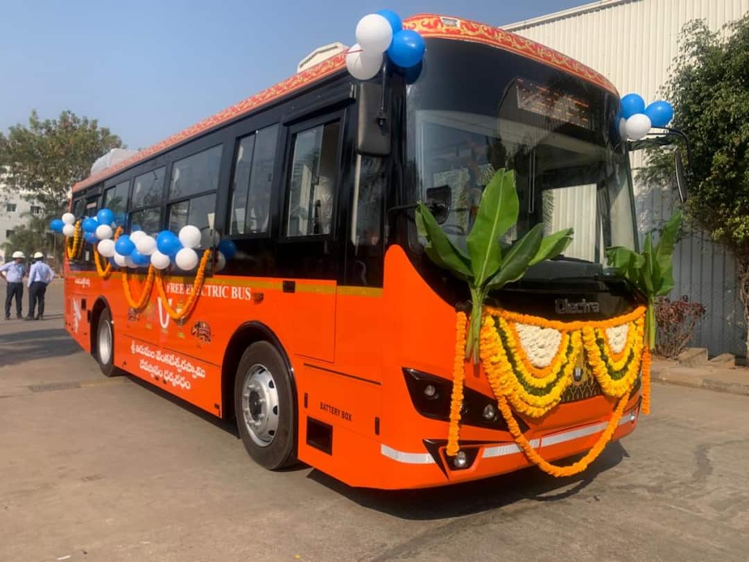 Tirumala TTD Officials Check Olectra Electric Buses MEIL Donates 10 ...
