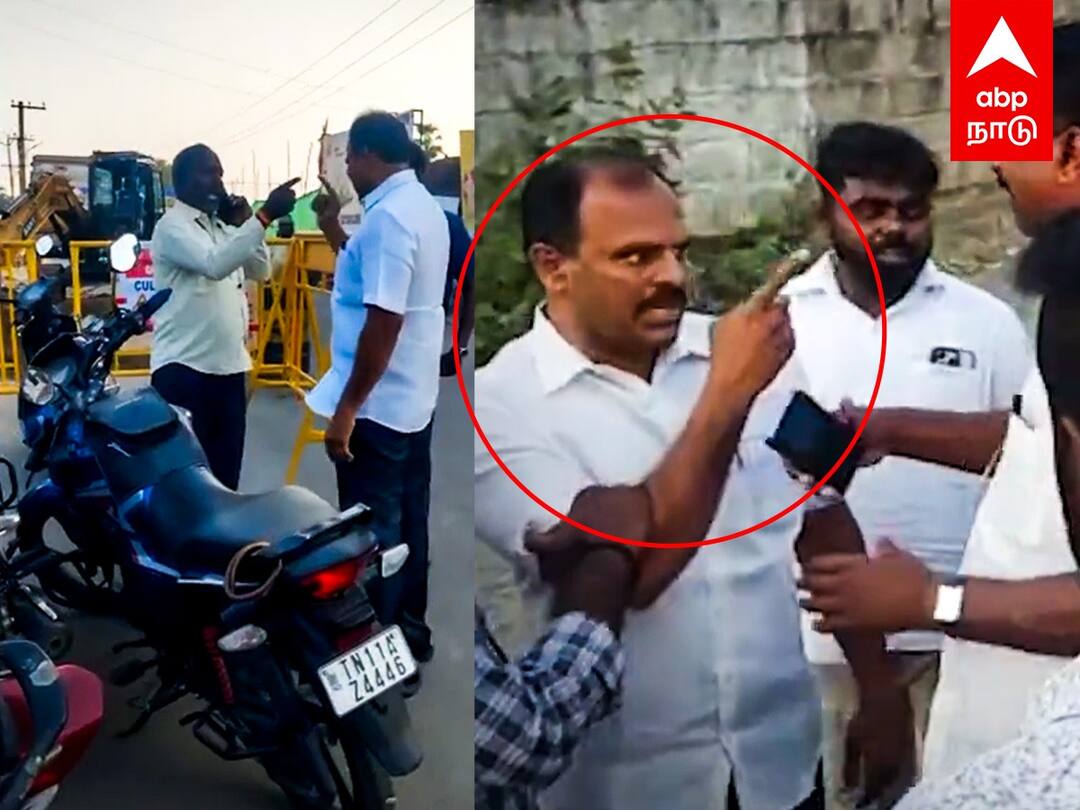 DMK Councilor Threatening highway department officer at tambaram viral ...