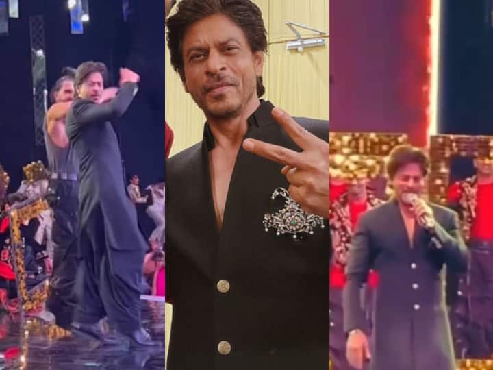 Shah Rukh Khan dance Video With Ranveer Singh And Varun Dhawan on Jhoome Jo Pathaan song at ...