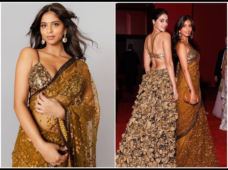 Suhana Khan Turns A Vision To Behold In A Shimmery Sabyasachi Saree And