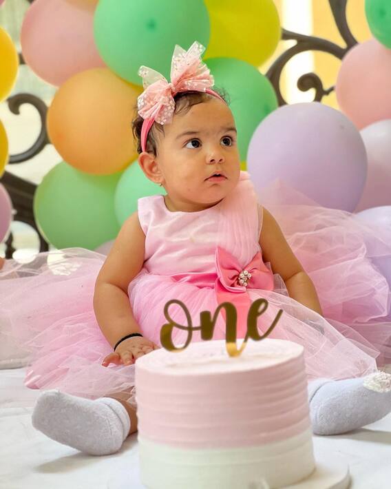 Debina Bonnerjee And Gurmeet Choudhary's Daughter Lianna Celebrates 1st ...