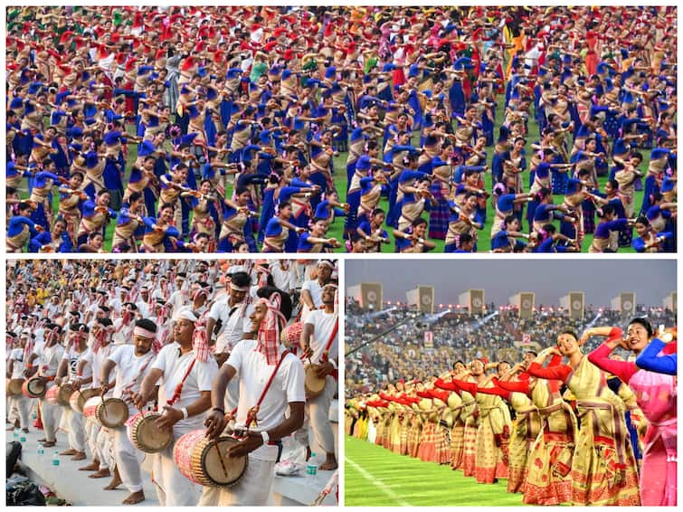 11304 Dancers And Drummers Perform Bihu Set Guinness World Records