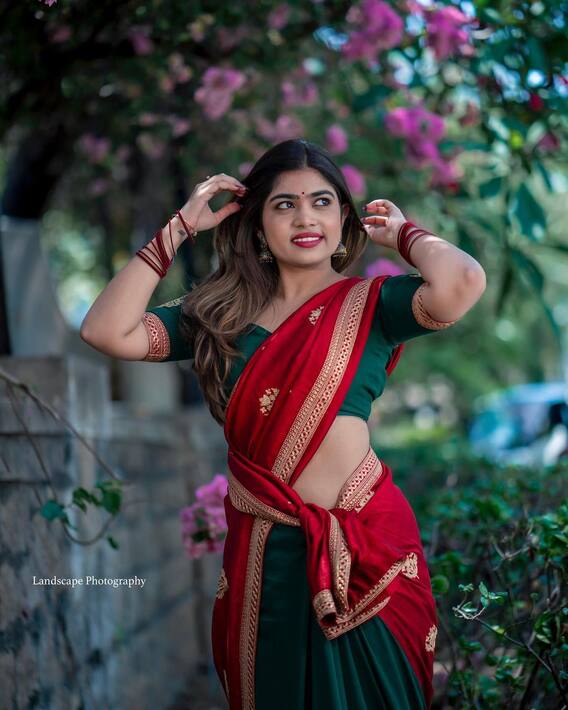 Telugu TV Actress Rithu Chowdary In Saree, See Latest Pics | Rithu ...
