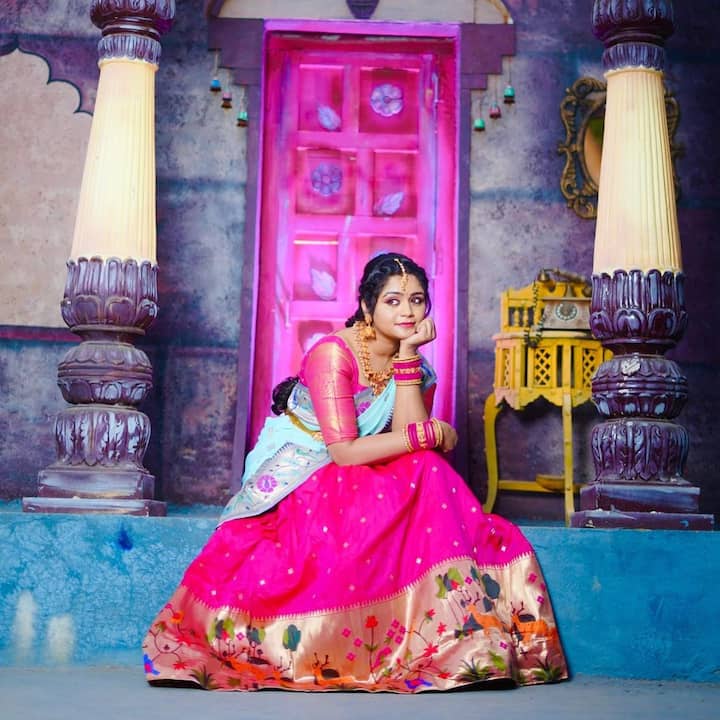 Karthika Deepam Sowjanya sister and serial heroine shirisha beautiful photos | Serial Actress ...