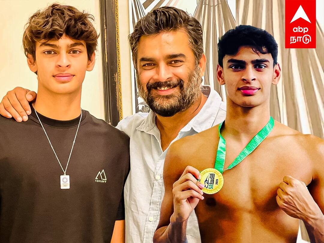 Madhavan Son Gold Medal world swimming championship -watch video ...