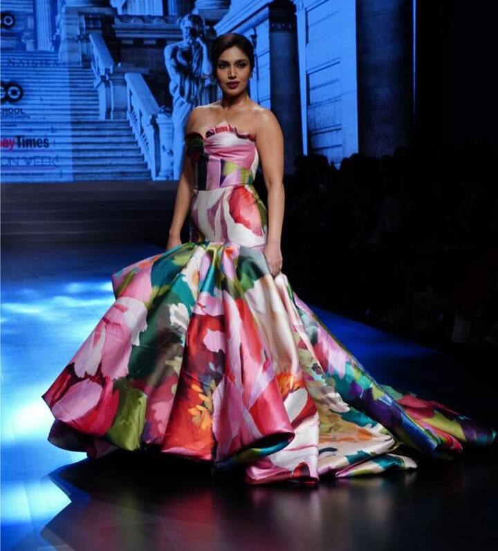 Bhumi Pednekar Slays In A Colourful Outfit At The Bombay Times Fashion Week