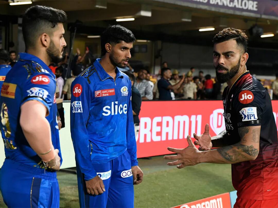 IPL 2023 MI vs RCB head to head records Wankhede pitch report virat kohli rohit sharma fight ...