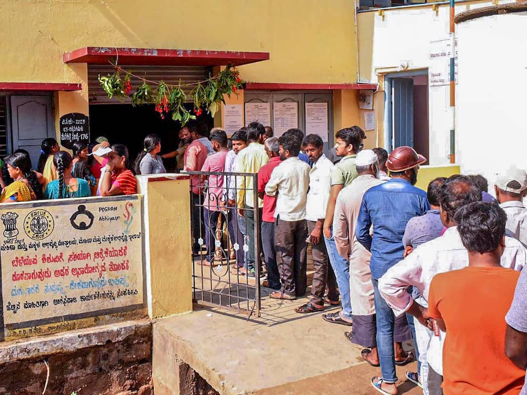 ABP Cvoter Karnataka Exit Poll 2023 Karnataka Election Exit Poll Results Partywise Vote Share ...