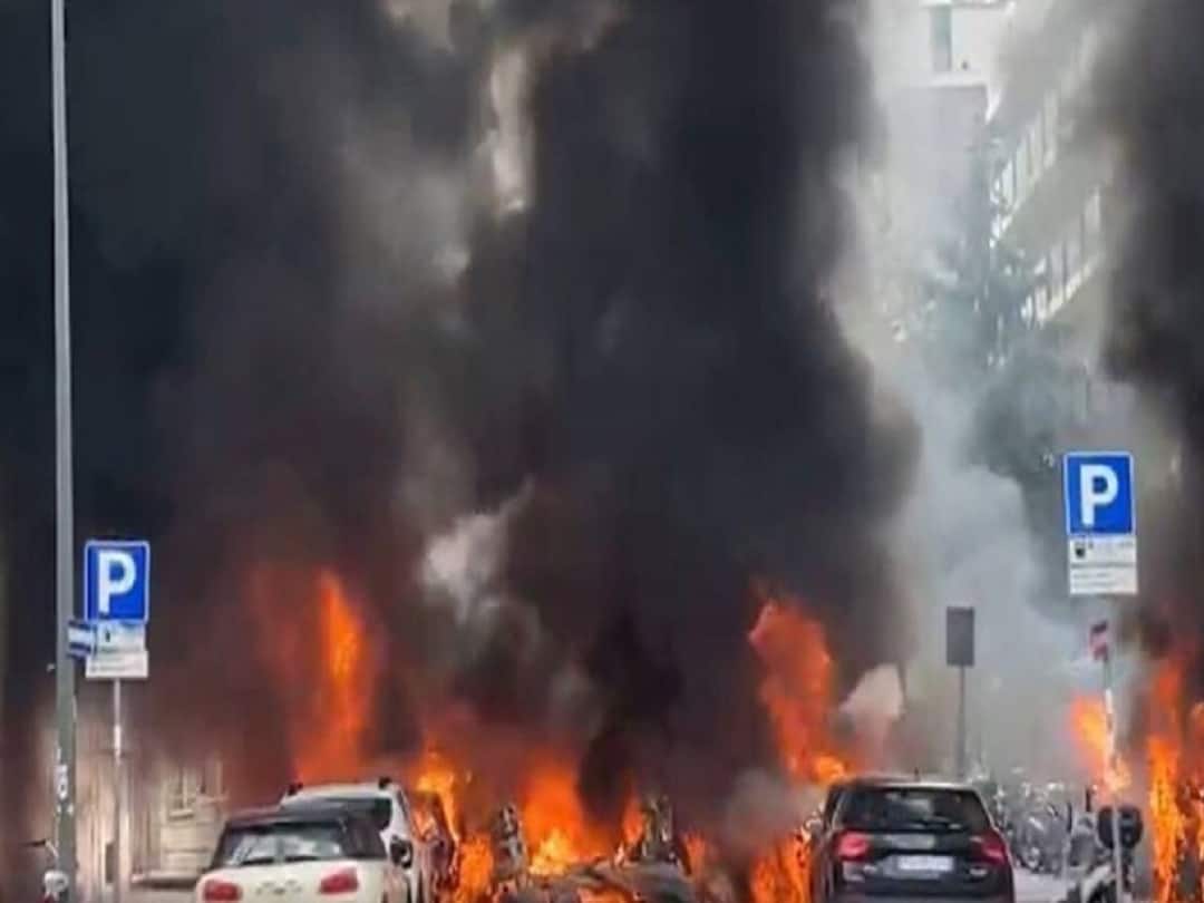 Massive Explosion In Milan Many Cars On Fire know more details here ...