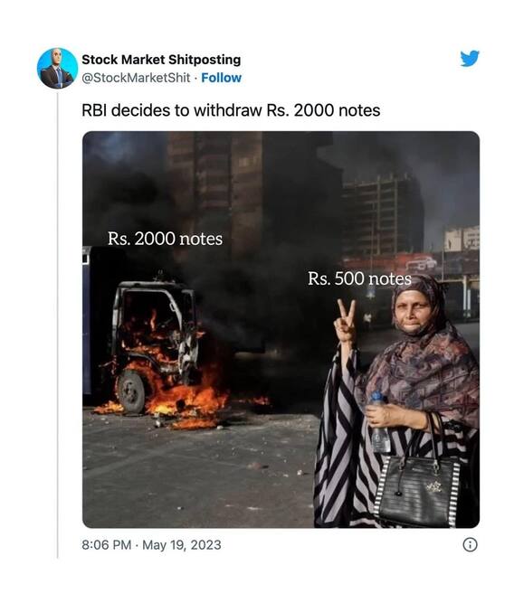 2000 Rupees Meme Goes Viral After RBI Announcement | 2000 Rupees Note ...
