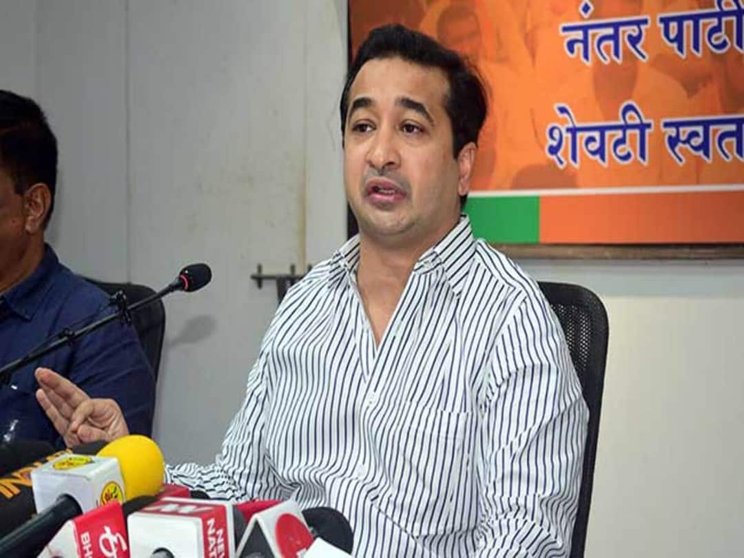 maharashtra news nashik news Maha Aarti by MLA Nitesh Rane at ...