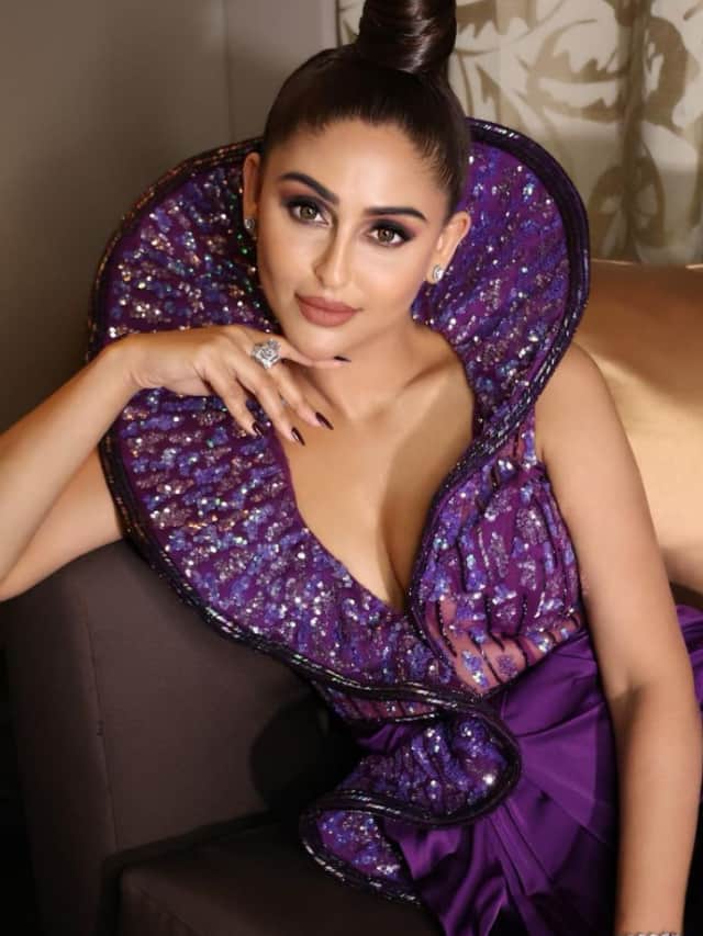 Krystle D'Souza Wears A Purple Gown At IIFA 2023