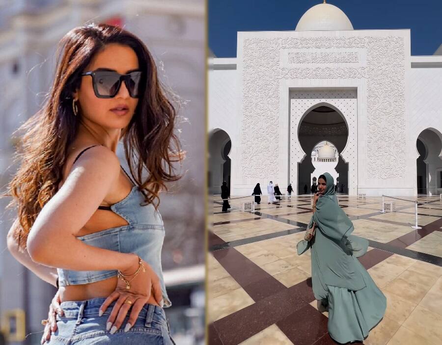 Dubai News Who is Jasmin Bhasin went to UAE mosque in burqa why did people Troll her See ...