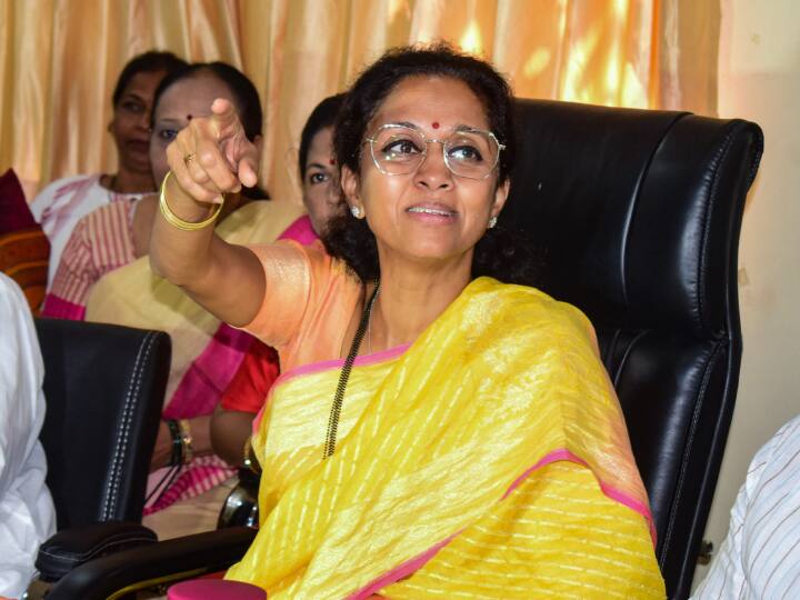 NCP MP Supriya Sule target Eknath Shinde Devendra Fadnavis BJP on Shiv ...