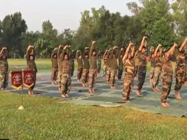 International Yoga Day: CDS, IAF Chief And Army Troops Perform Yoga To ...