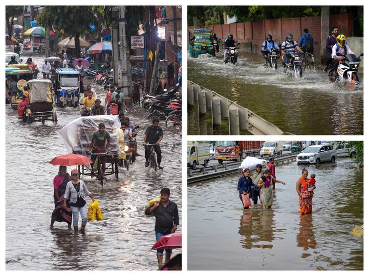 Heavy Waterlogging On Delhi-Gurugram Expressway After Rain Lashed NCR ...