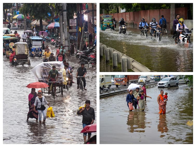 Heavy Waterlogging On Delhi-Gurugram Expressway After Rain Lashed NCR ... Heavy Waterlogging On Delhi-Gurugram Expressway After Rain Lashed NCR ...