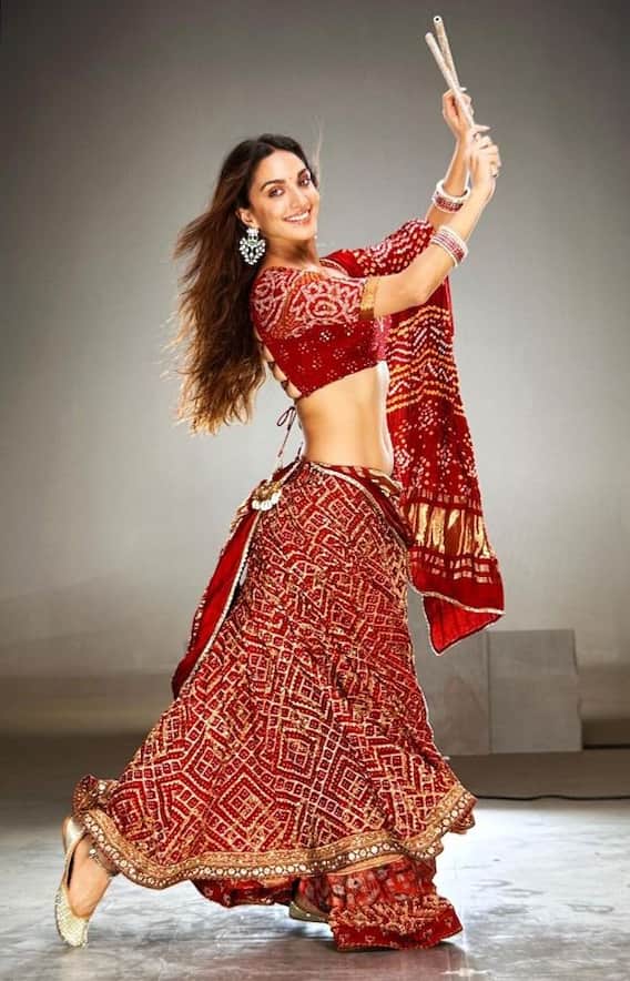 Kiara Advani Stuns In Red Monochrome Off-Shoulder Outfit - See Pics