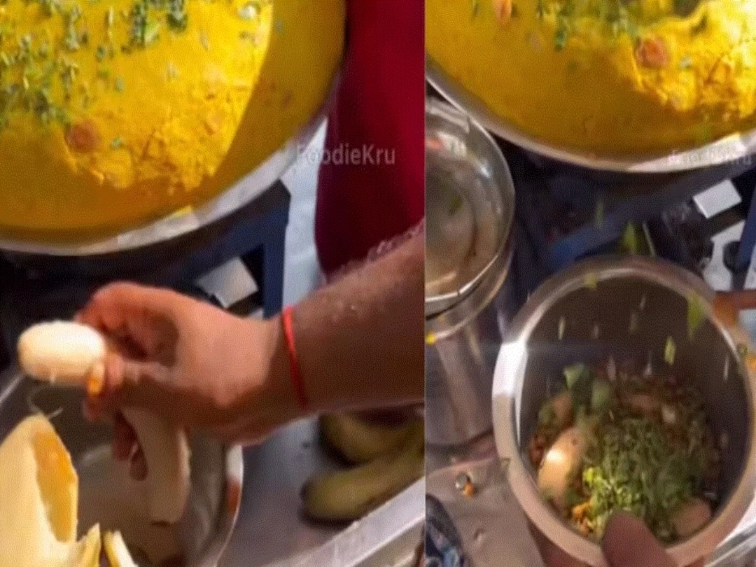 Banana Pani Puri Gujarat Street Vendor Bizarre Street Food Combo Goes ...