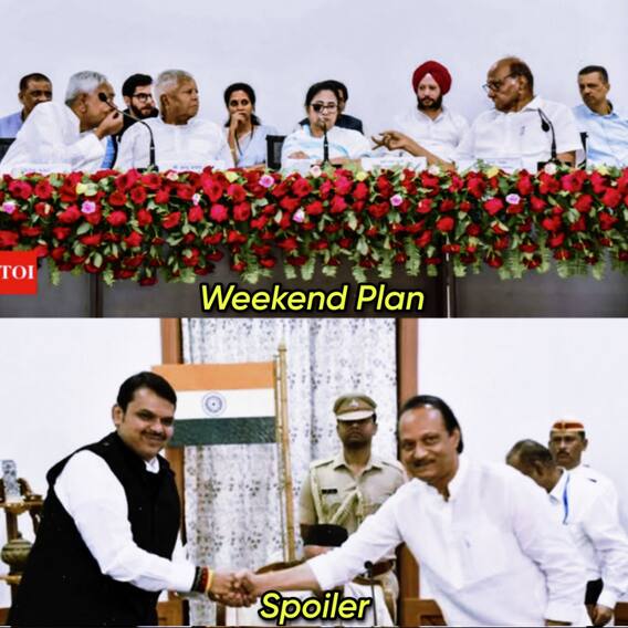 Viral Memes After Ajit Pawar Took Oath As Deputy Cm Maharashtra ...