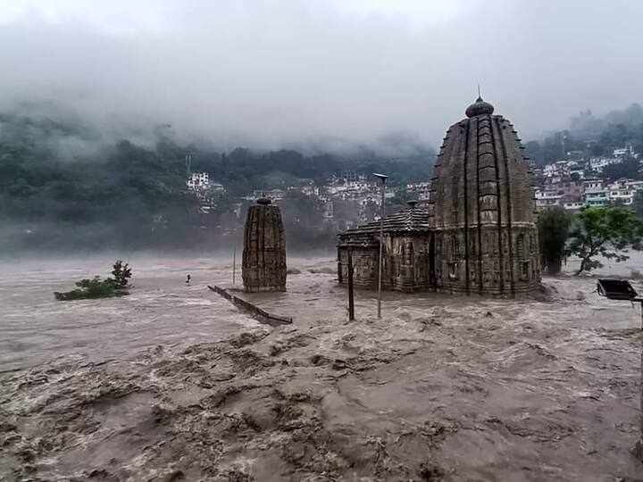 River Beas Overflows Amid Incessant Rain In Himachal Pradesh SEE PICS