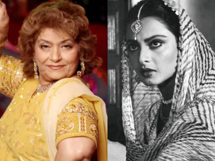 Saroj Khan scolded Rekha for coming late during the shooting of the film Sheshnaag | Bollywood ...