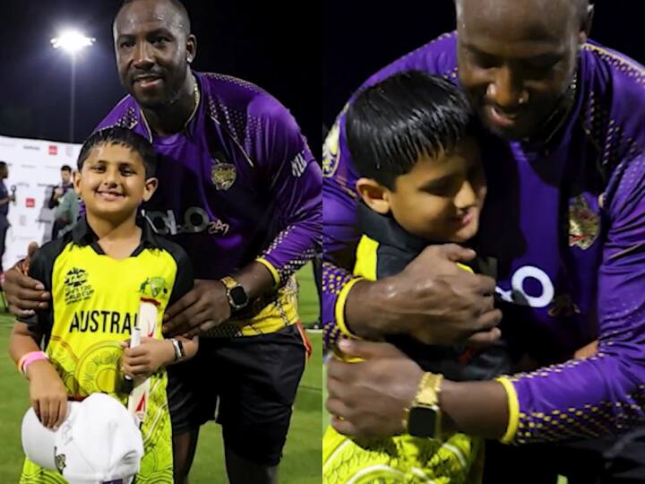 Major League Cricket 2023 Los Angeles Knight Riders Andre Russell six hit a young fan batsman ...