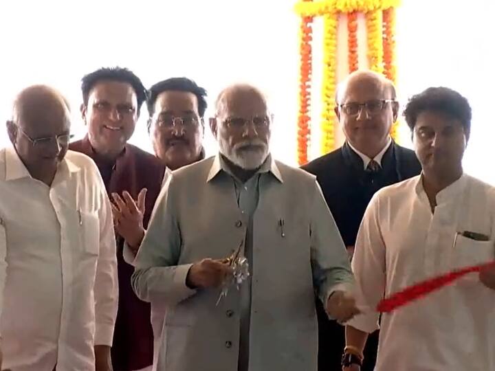 Pm Narendra Modi Inaugurates Rajkot International Airport In Gujarat Pm