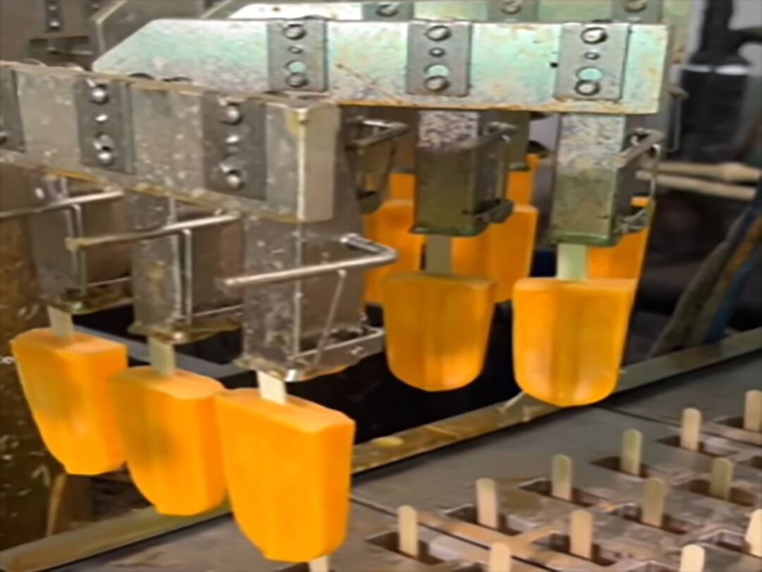 How Orange Popsicles Are Made In A Factory Internet Is Divided video ...