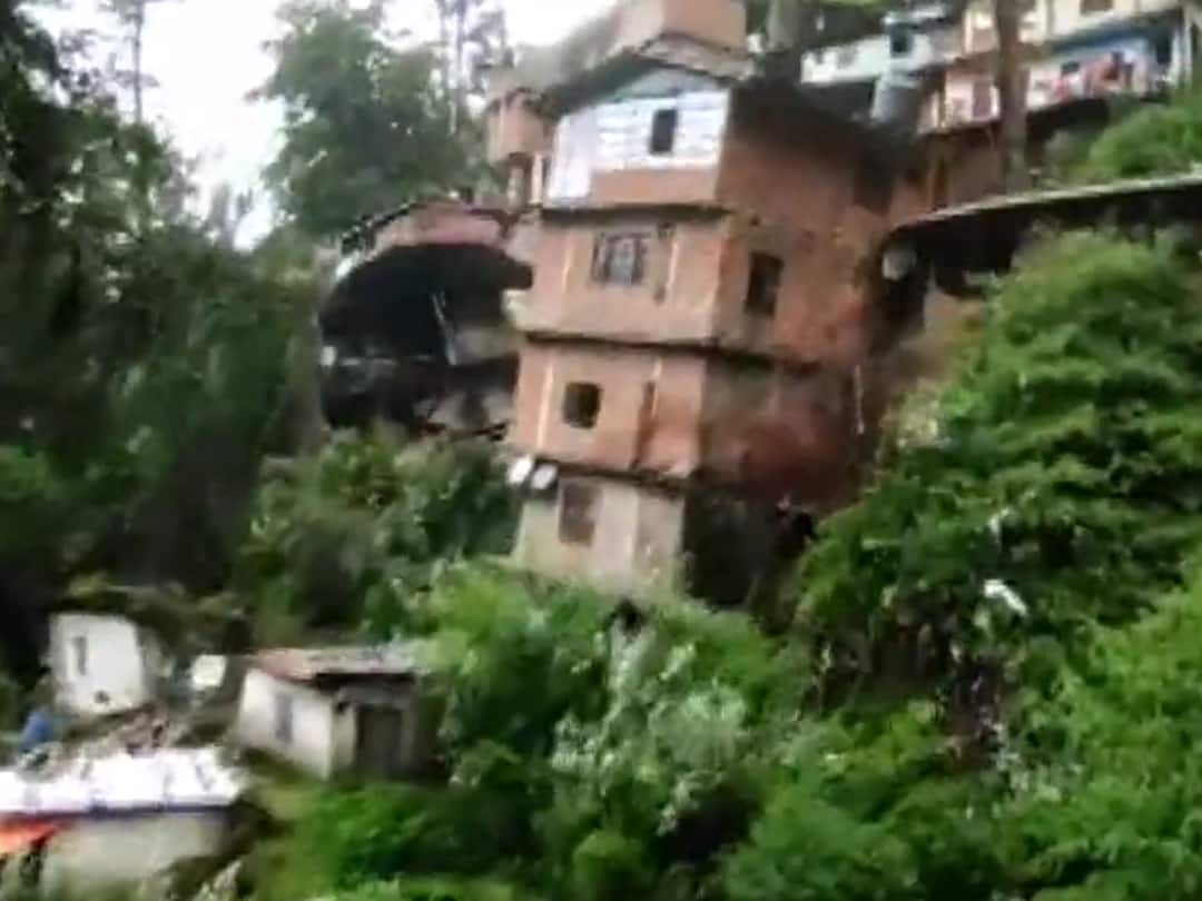 Himachal Pradesh Rain One Dead Many Feared Trapped As Several Houses Collapse In Shimla Landslide