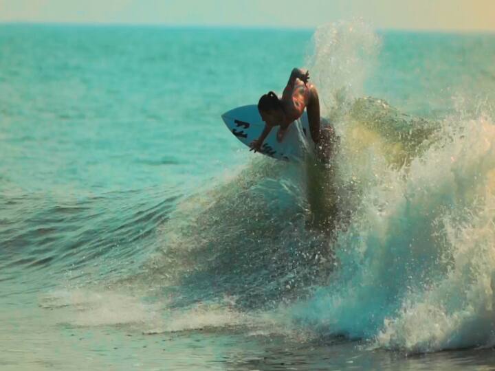 For the first time in India an international surfing competition is being held in Mamallapuram ...