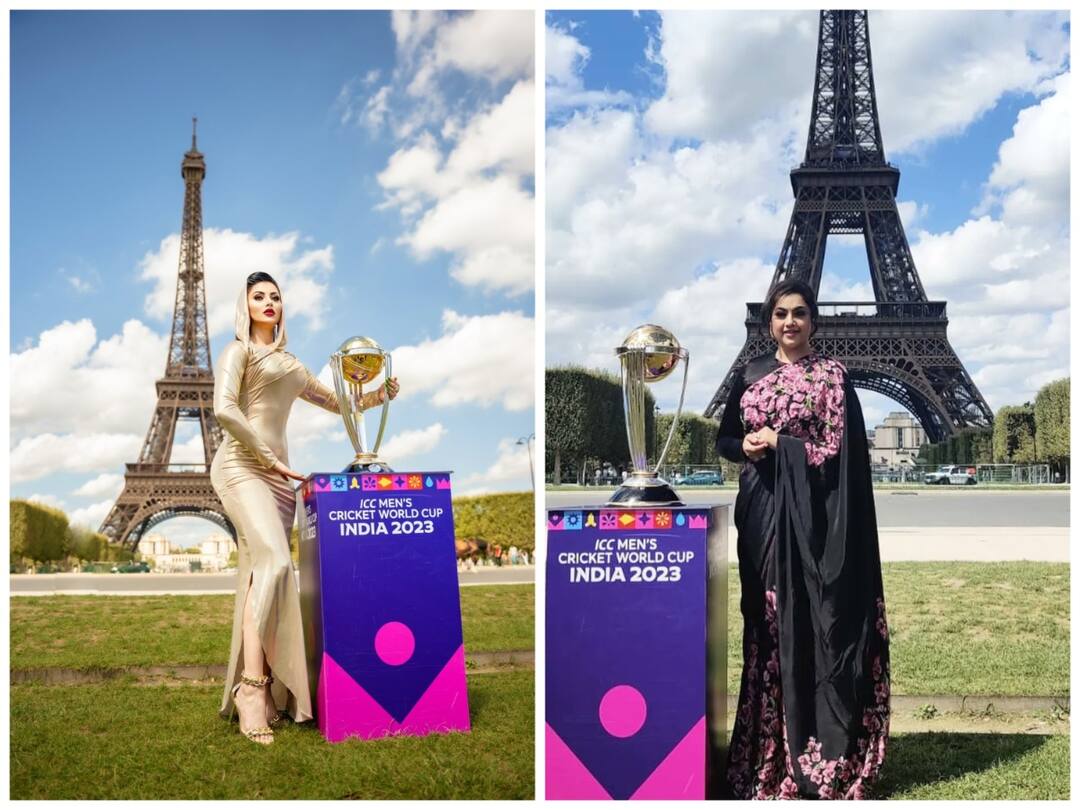 Cricket World Cup 2023 Trophy Meena or Urvashi Rautela Who is First ...