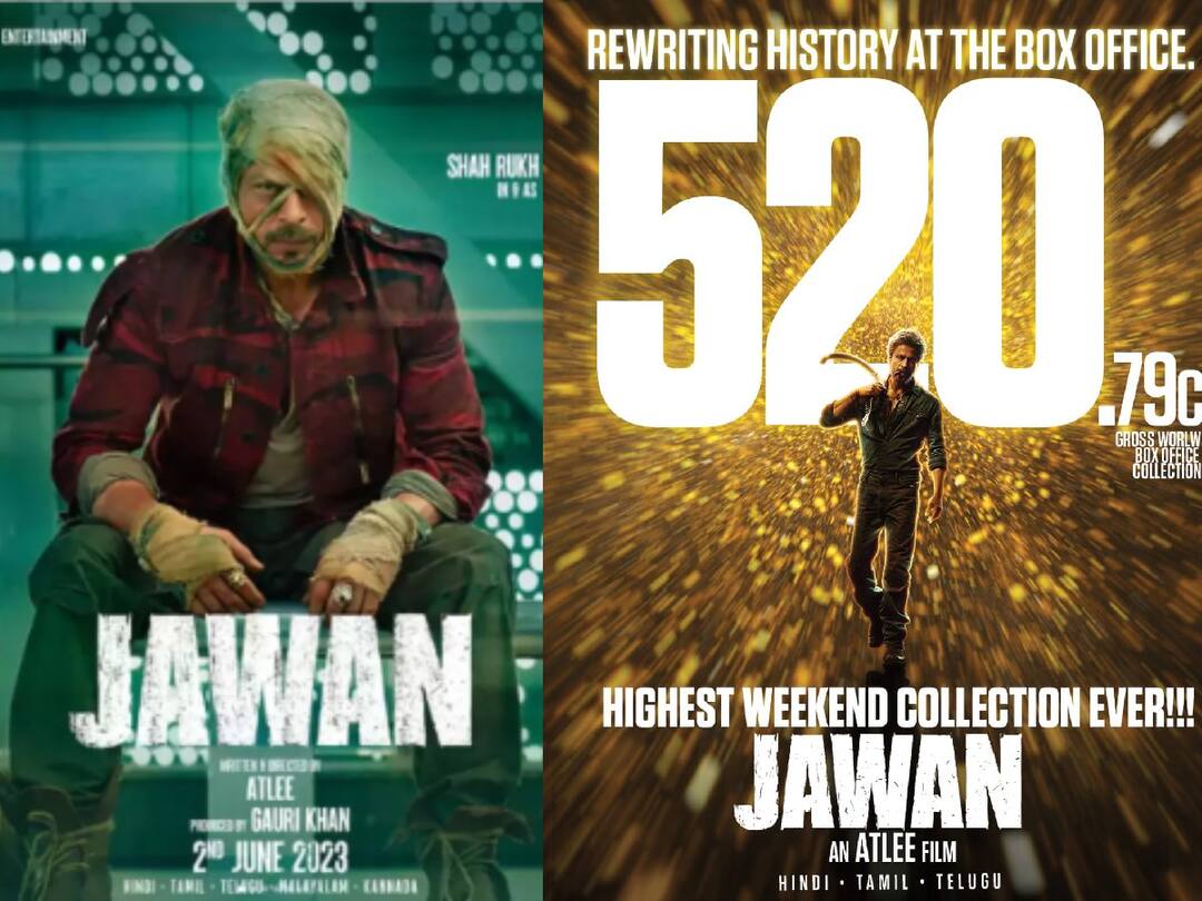 Shahrukh khan Jawan movie Box Office collection Day 4 has exceeded 500 Crore | Jawan box office ...