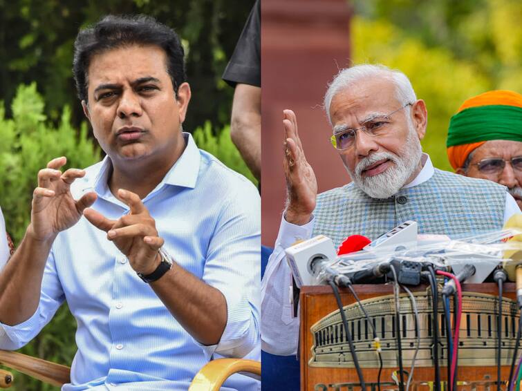 Telangana News Kt Rama Rao Hits Out At Pm Modi Over Telangana Formation