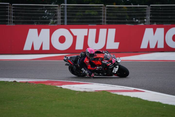 Moto GP Bharat 2023 Moto GP Bharat Race Marco Bezzecchi Claims First Pole Position In India Photos