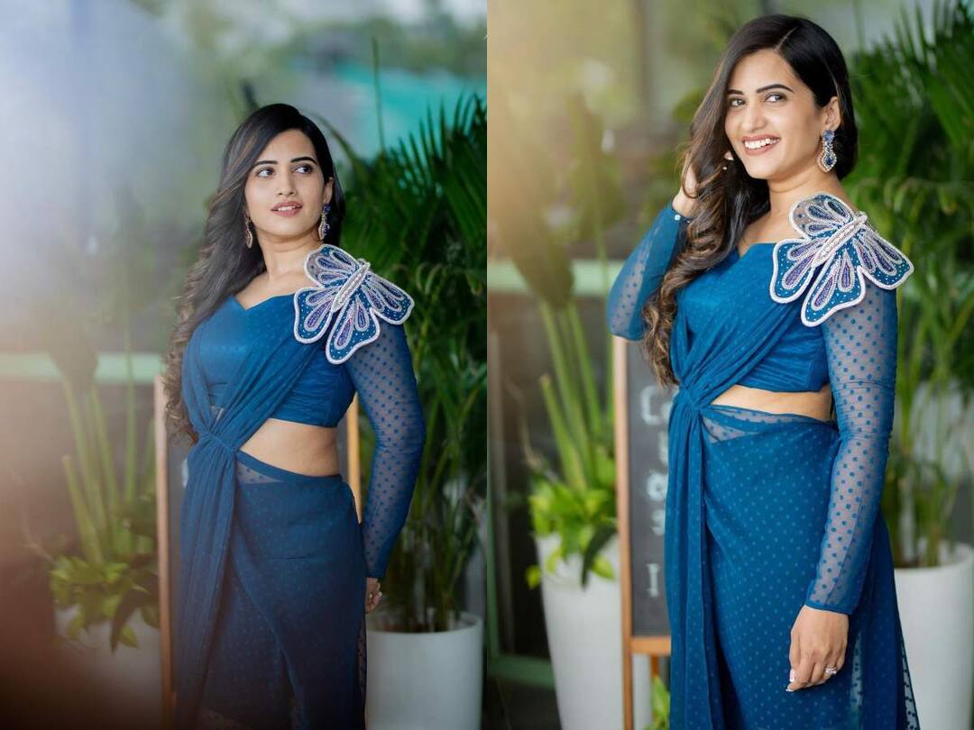 anchor sravanth chokkarapu latet beautiful photos | నీలి రంగు ...