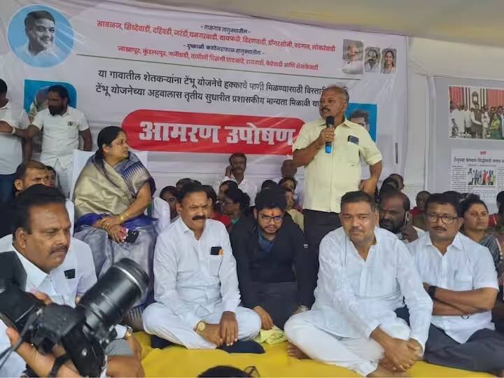 Ncp Rohit Patil Hunger Strike On Sangli Tembhu Water Scheme Suman Patil ...
