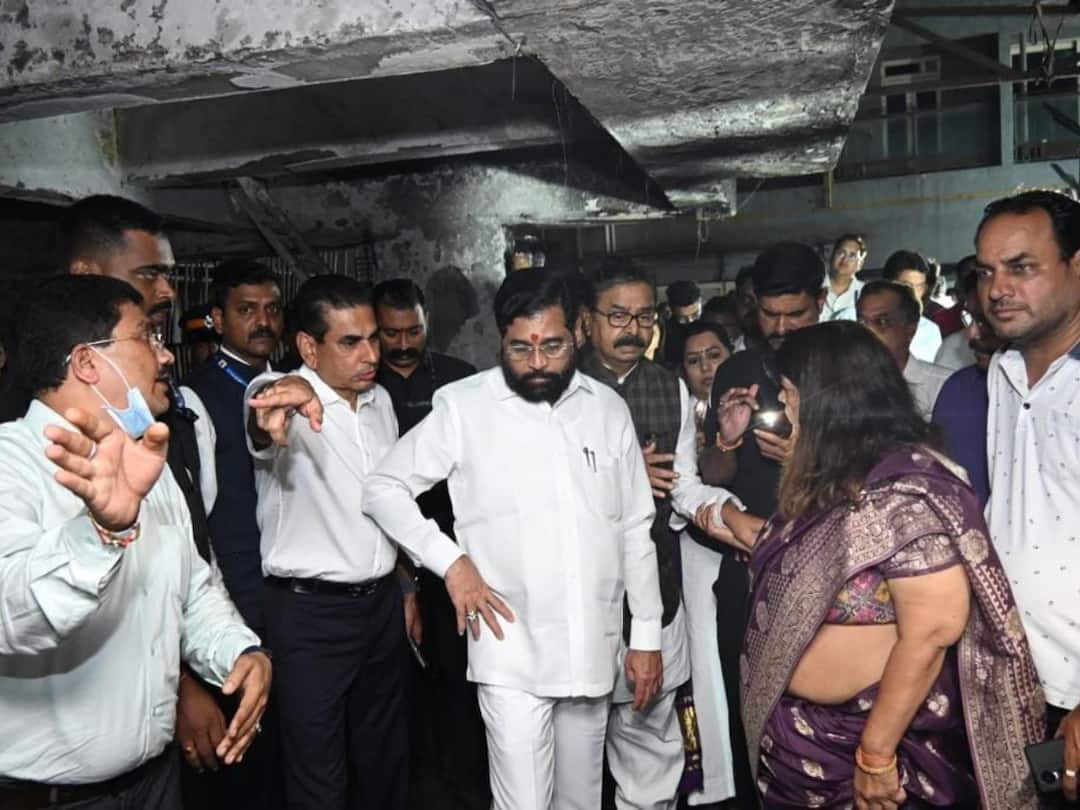 Mumbai Goregaon Fire cm eknath shinde visit detail marathi news | Goregaon Fire : गोरेगावमधील ...