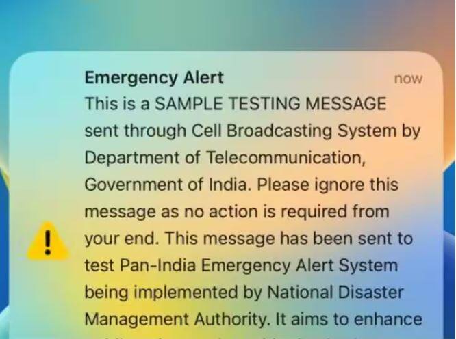 iphone users after android receiving emergency alert message in india ...