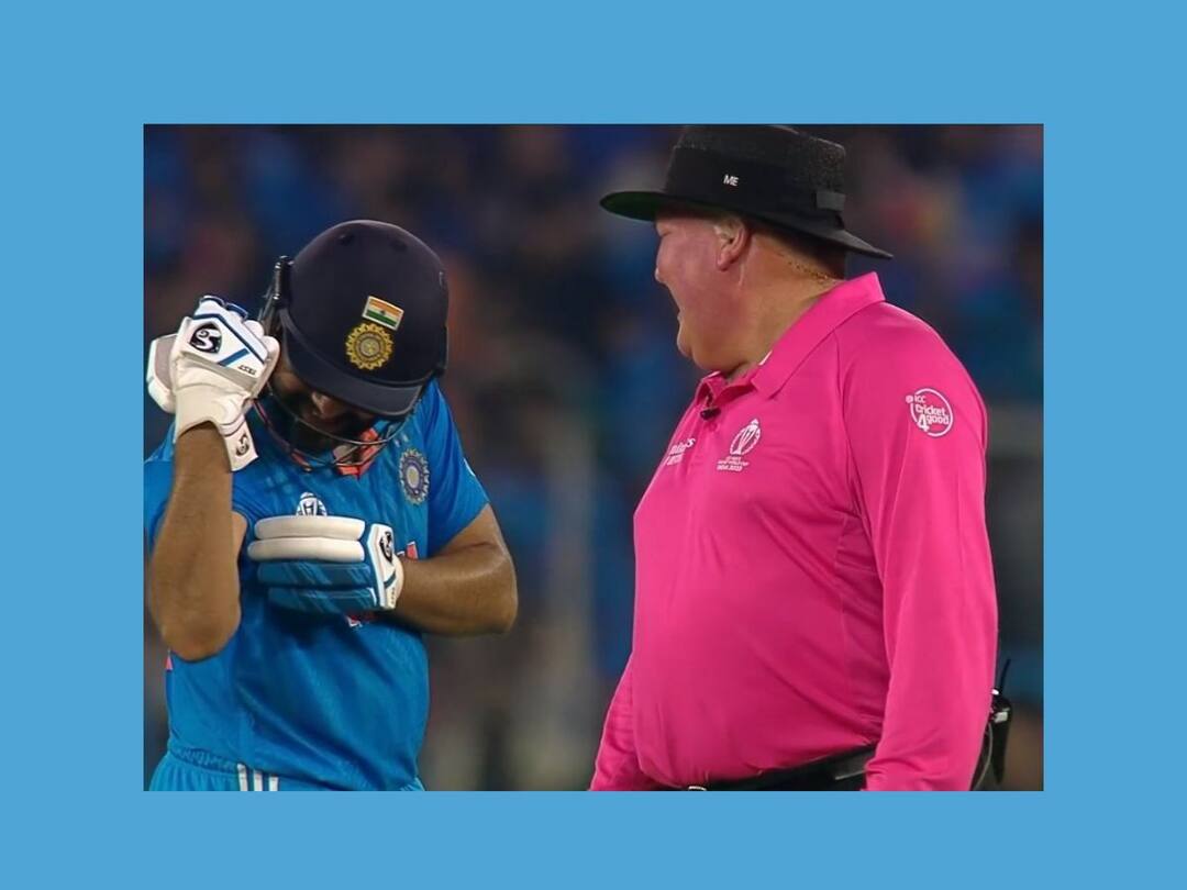 The umpire who was surprised to see Rohit sharma six asked the question ...