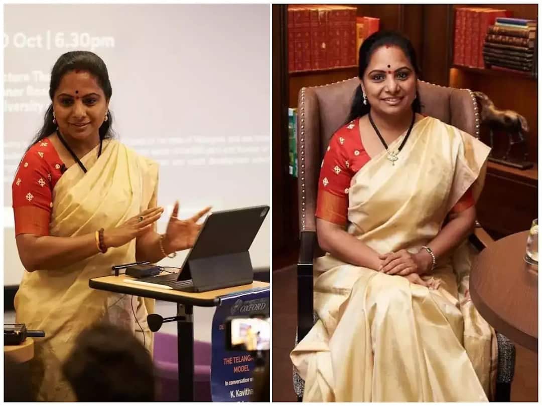 BRS leader Kavitha Kalvakuntla at the University of Oxford says Telangana Model blueprint for ...