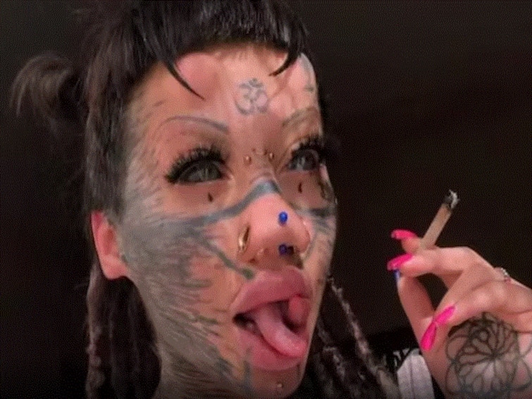 Italian Woman Human Cat Gets 20 Body Modifications To Realise Her Dream Of Turning Into A Human Cat