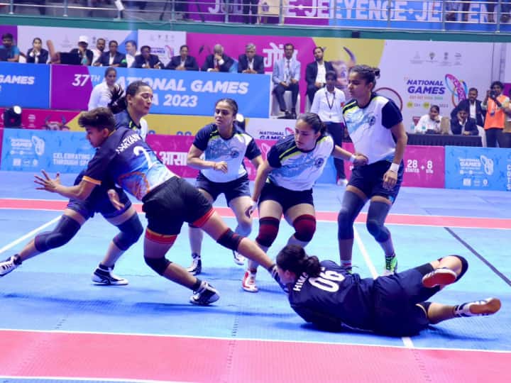 Himachal women kabaddi team defeat Haryana team won gold medal in Goa 37th national games CM ...